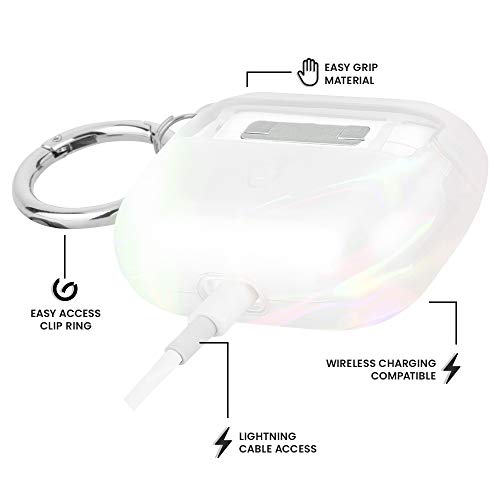 Case-Mate - AirPods Pro Case with Antimicrobial Protection - SOAP BUBBLE - Iridescent w/ Micropel, One Size