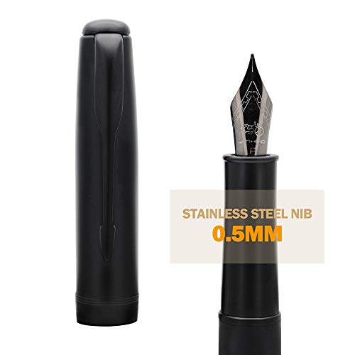 JINHAO 75 HongYun Fountain Pen (Matte Black, Fine Nib)