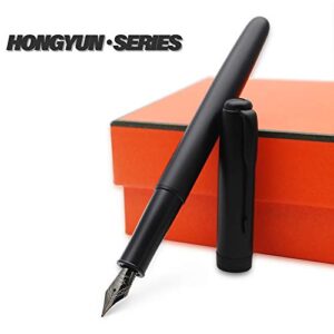 JINHAO 75 HongYun Fountain Pen (Matte Black, Fine Nib)