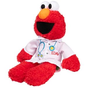 GUND Sesame Street Official Doctor Elmo Muppet Plush, Premium Plush Toy for Ages 1 & Up, Red/White, 13”