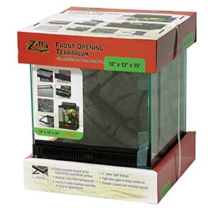 zilla front opening terrarium - 12" x 12" x 15"