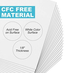 20 Pack Foam Board 11"x14" Foam Core Backing Board 1/8" Thick White Foam Boards for Projects Poster Foam Board Presentation Board for School, Crafts, Office & Art Projects