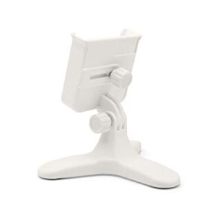 WeatherTech DeskFone XL in White Universal Desktop Cell Phone Holder - White Plastic Knobs