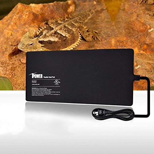 iPower PTHTPDCTRLV2HTPDXL 8"x18" Reptile Heating Pad Under Tank Terrarium Heat Mat with Digital Thermostat Temperature Controller for Small Animals