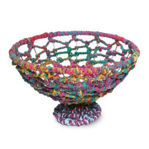 IHI Colored Jute Pedestal Basket