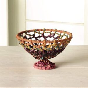 IHI Colored Jute Pedestal Basket