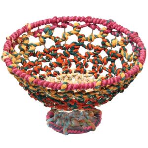 IHI Colored Jute Pedestal Basket