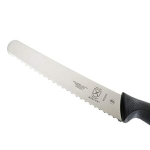 Mercer Culinary M23208 Millennia Black Handle, 8-Inch Wavy Edge Wide, Bread Knife