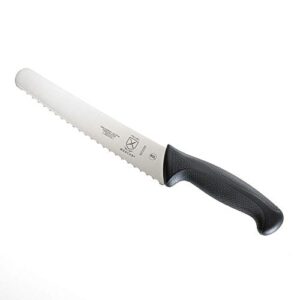 Mercer Culinary M23208 Millennia Black Handle, 8-Inch Wavy Edge Wide, Bread Knife