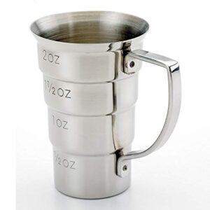 Barfly M37108 Drink Jigger, 2 oz, Stainless w/Handle