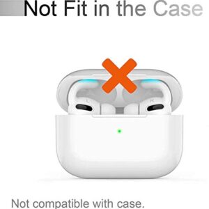 CANOPUS AirPods Pro Ear Hooks Compatible with Apple AirPods Pro, Anti-Slip Ear Covers Accessories (Not Fit in The Charging Case), 3 Pairs (White, Black & Blue) of Ear Tips with Silicone Storage Pouch