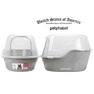 Petphabet Jumbo Hooded Cat Litter Box, Extra Large