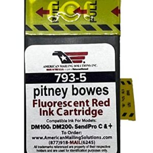 2-Pack Pitney Bowes Compatible 793-5 Red Ink Cartridge