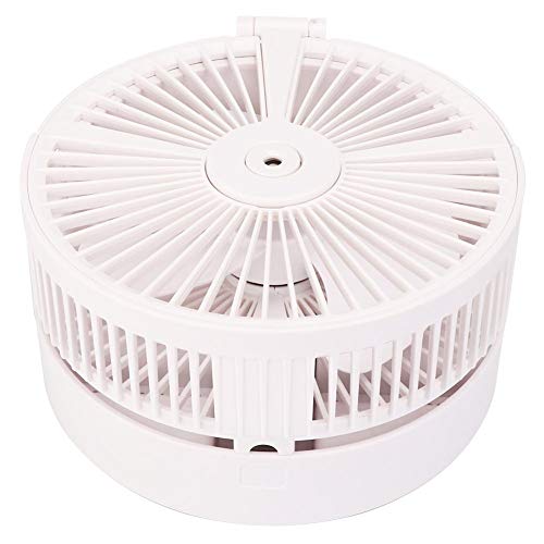 Portable Telescopic Desktop Fan Folding Atomizing Hydrating LED Fan USB Charging Table Fans