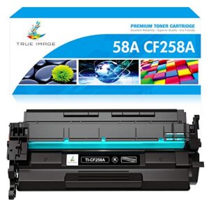 true image compatible toner cartridge replacement for hp 58a cf258a cf258x 58x for hp pro mfp m428fdw m404dn m404n m404dw m428fdn m428dw m404 m428 printer ink (black, 1-pack)