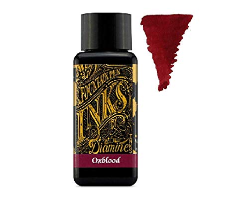 Diamine - 30ml Fountain Pen Primary Colour Ink - 3 Pack - Oxblood & Oxford Blue & Green Black