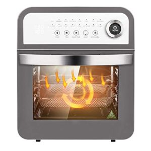 Schloß GAF12 Air Fryer Multifunction Toaster Oven Combo for Family with Baking Accessories and Recipe, 12Qt, Gray