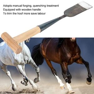 GLOGLOW Horseshoe Trim Shovel, Manganese Steel Horseshoe Trimming Hoof Clipping Shovel Tool Horse Hoof Rasp for Livestock Farm Use