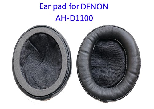 V-MOTA Earpads Repair Parts Compatible with DENON AH-D1100 AH-A100 AH-NC800 Music Headset (Ear Pads 1 Pair)