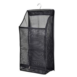 m.m.a wall hanging mesh laundry basket underwear socks barrel bucket clothing storage bag foldable bathroom dirty cloth storage bag