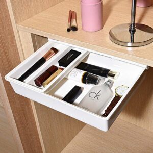 GGIANTGO Under Desk Drawer[Large], Self-Adhesive Under Desk Storage, Desk Drawer Organizer for Office Home Stationery