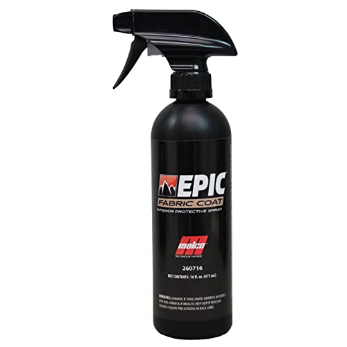 Malco Epic Fabric Coat – Advanced Fabric Protection/Protects Cloth Seats and Carpets/Prevents Interior Staining of Vehicle Surfaces / 16 oz. (260716)