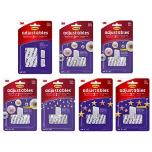 3M Command Adjustables Hooks & Clips [Repositionable]: adjustable clips / 6-pack (Clear) / 6-pack