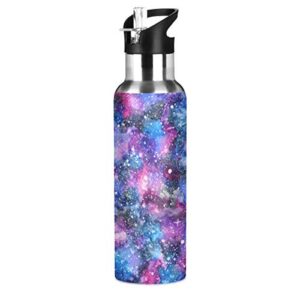 Galaxy Space Flask Sports Water Bottle - 20oz Vacuum Insulated Stainless Steel, Hot Cold, Modern Double Walled, Simple Thermo Mug(ab1)