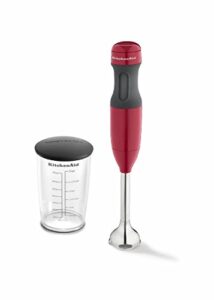 kitchenaid khb1231 2-speed hand blender, empire red - khb1231er (renewed)