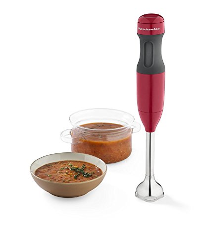 KitchenAid KHB1231 2-Speed Hand Blender, Empire Red - KHB1231ER (Renewed)