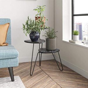 novogratz athena, black marble plant stand