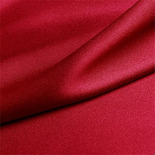 Orfemui Scarlet 100% Pure Silk Fabric 16mm by The Pre-Cut 1 Yard 45" Width Wedding Dressmaking Sewing DIY