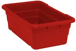 quantum storage k-tub2516-8rd-2 2-pack plastic nesting tote, 25-1/8" x 16" x 8-1/2", red