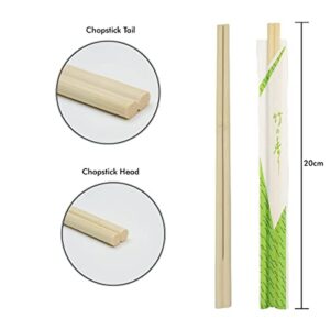 Bamboo Chopsticks Genroku 20cm Individually Wrapped 40 Pairs