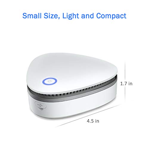 VANSU Battery Powered 20mg/h Mini Ozone Purifier for Home,Car,Refrigerator,Shoe cabinet, Hunting bag