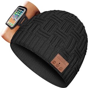 goldworld bluetooth hat beanie,stocking stuffers gifts for women men him teenage black