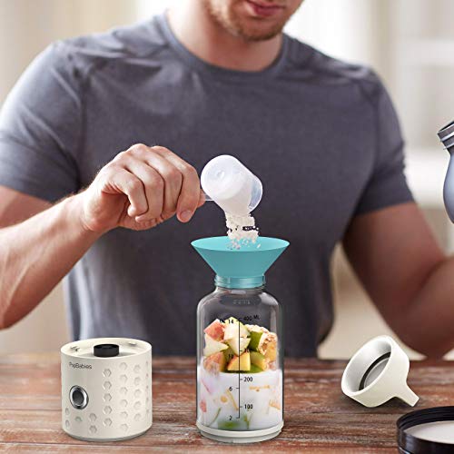 Portable Blender, PopBabies Personal Blender, Smoothie Blender. Rechargeable USB Blender Corolina Blue&Apple Green