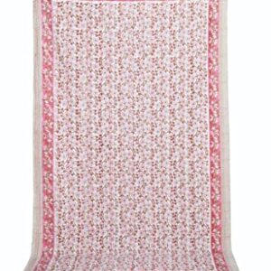 Maviss Homes Beautiful Indian Traditional Patchwork Super Soft Cotton Double Kantha Quilt | Throw Blanket Bedspreads | Cozy Blanket Quilt | Easy Machine Washable and Dryable; Red