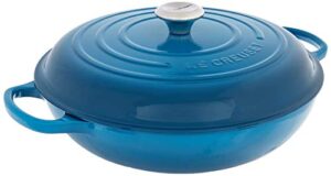 le creuset enameled cast iron signature braiser, 5 qt. , marseille