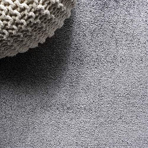 JONATHAN Y SEU100A-3 Haze Solid Low-Pile Indoor Area-Rug Casual Contemporary Solid Traditional Easy-Cleaning Bedroom Kitchen Living Room Non Shedding, 3 ft x 5 ft, Grey