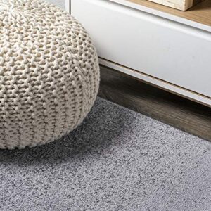 JONATHAN Y SEU100A-3 Haze Solid Low-Pile Indoor Area-Rug Casual Contemporary Solid Traditional Easy-Cleaning Bedroom Kitchen Living Room Non Shedding, 3 ft x 5 ft, Grey