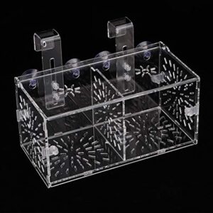 Fish Separation Breeder Box, Acrylic Fish Tank Breeding Isolation Box Aquarium Hatchery Incubator Holder(B-20x10x10cm)