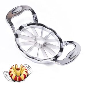 dflowerk apple slicer corer cutter large ultra sharp 12 blade stainless steel upgraded apple divider