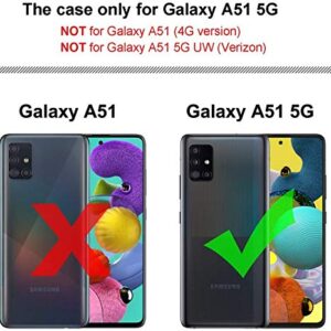 E-Began Case for Samsung Galaxy A51 5G with [Built-in Screen Protector], (Not Fit A51 4G/5G UW Verizon), Full-Body Protective Shockproof Bumper Cover, Impact Resist Case -Marble Design Fantasy