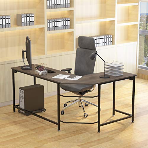 Weehom L Shaped Desk Corner Gaming Computer Desks for Home Office PC Workstation Study Writing Work Gamer Table, Easy to Assemble