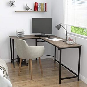 Weehom L Shaped Desk Corner Gaming Computer Desks for Home Office PC Workstation Study Writing Work Gamer Table, Easy to Assemble