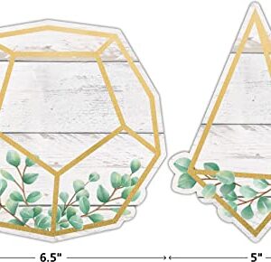 Teacher Created Resources Eucalyptus Geometric Terrariums Accents (TCR8475)