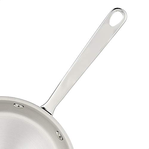 AmazonCommercial Tri-Ply Stainless Steel Fry Pan, 8 Inch