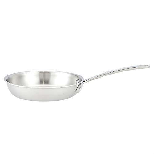 AmazonCommercial Tri-Ply Stainless Steel Fry Pan, 8 Inch