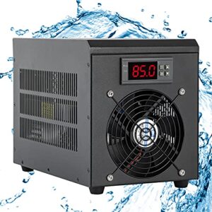 poafamx 16gal aquarium chiller 60l fish tank cooler unit ℉ quiet for home fish shrimp breeding aquaculture with water pump and pipe 110v